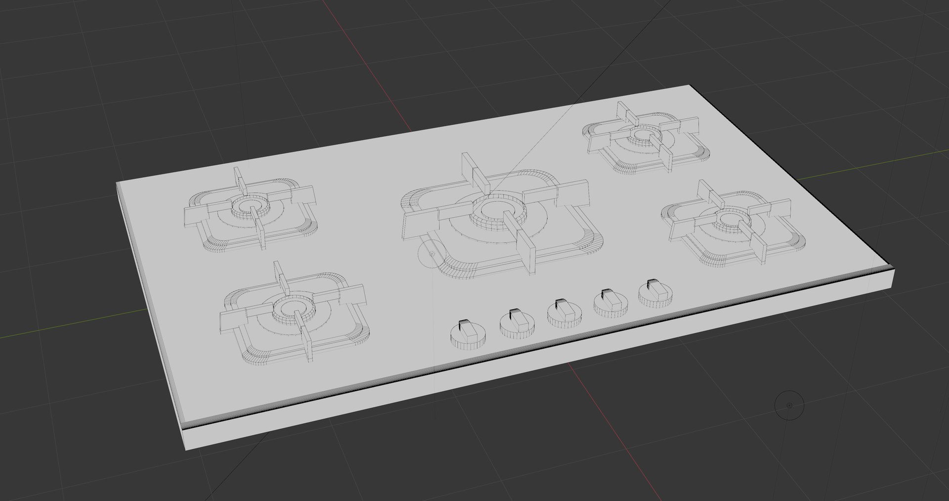 Gas Stove Modern 3D - TurboSquid 2326158