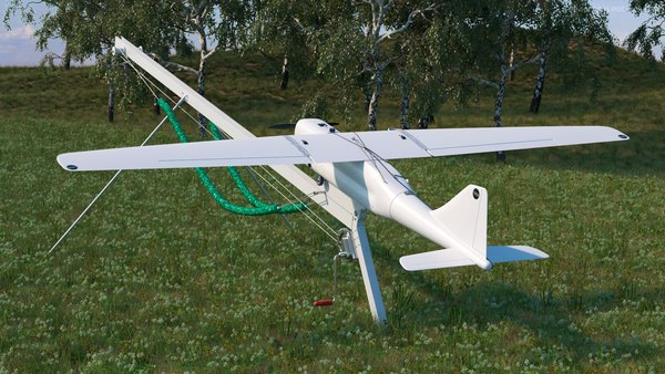 ロシアの無人機オーラン 10 と発射カタパルト3Dモデル - TurboSquid 2000271