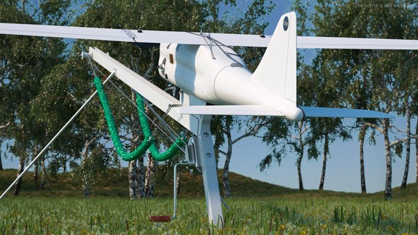 ロシアの無人機オーラン 10 と発射カタパルト3Dモデル - TurboSquid 2000271