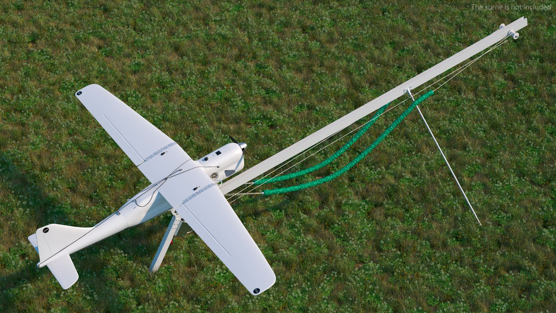 3D Russian UAV Orlan 10 with Launch Catapult model - TurboSquid 2000271