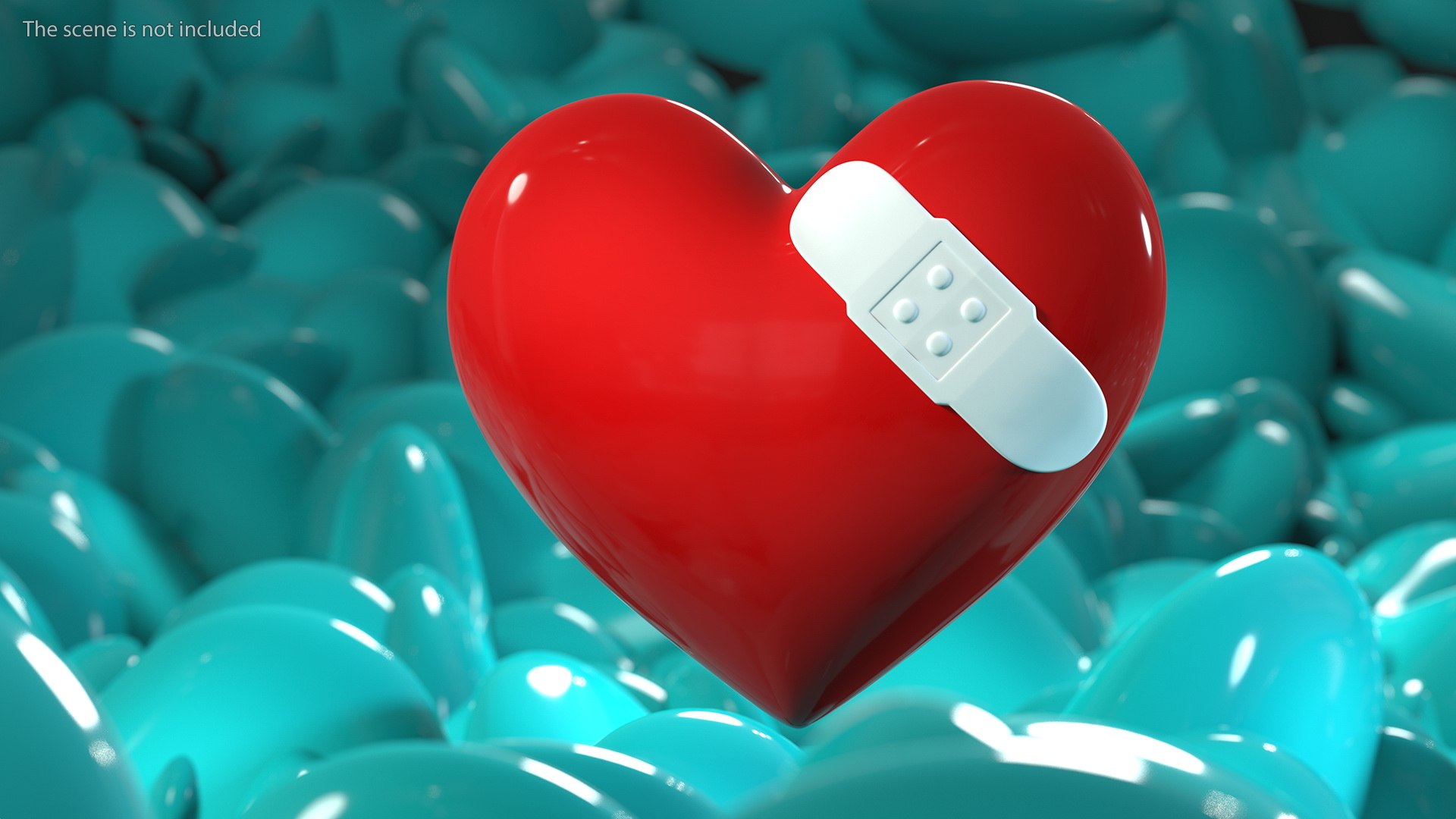 Heart with Patch Emoji 3D - TurboSquid 1799499