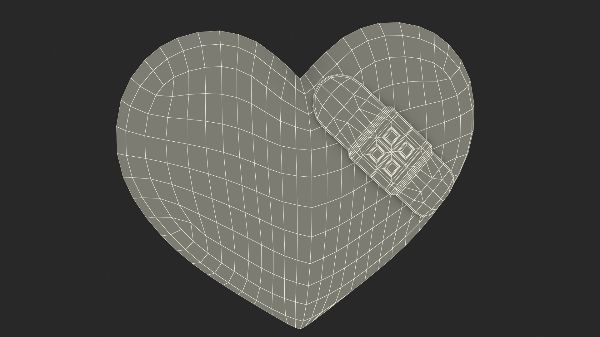 Heart with Patch Emoji 3D - TurboSquid 1799499