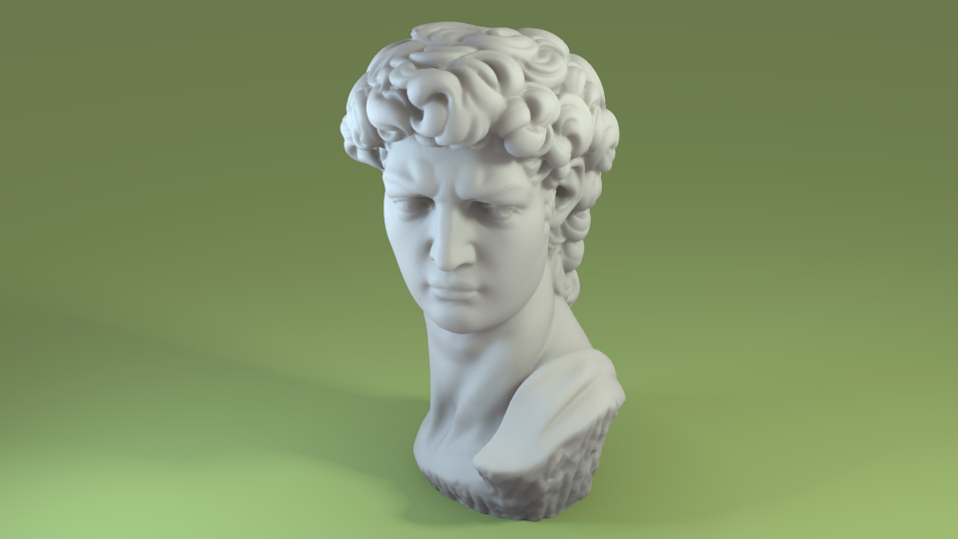 3d Model Of Scan David Bust