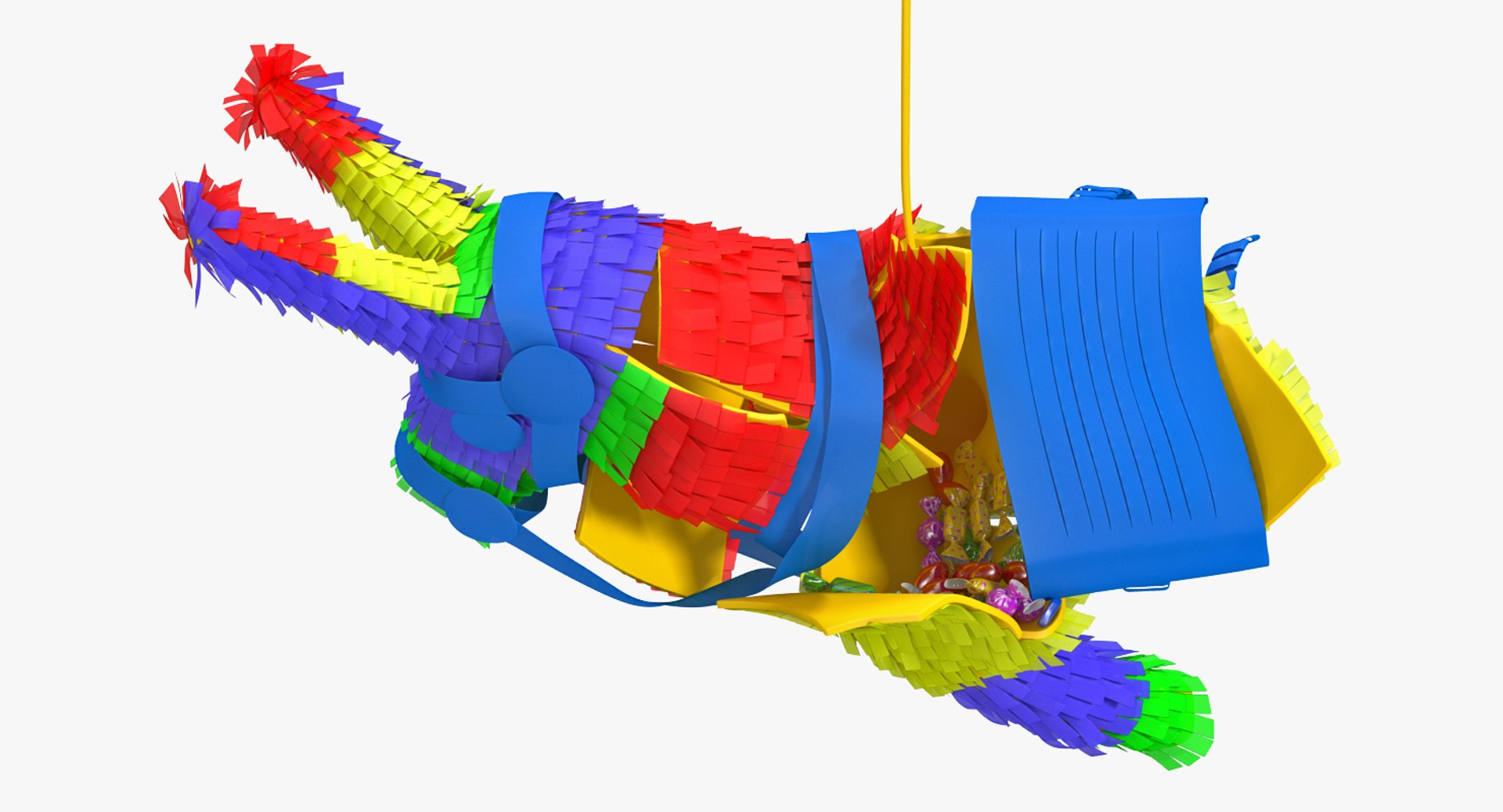 Smashed Donkey Pinata Max