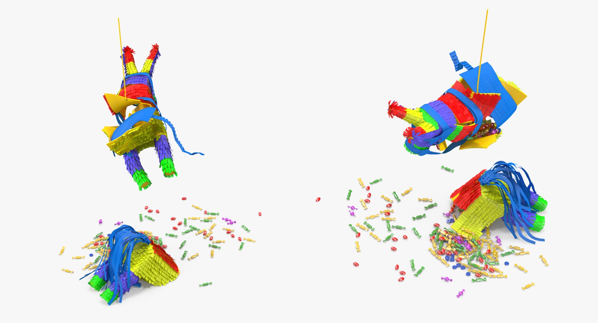 Smashed Donkey Pinata Max