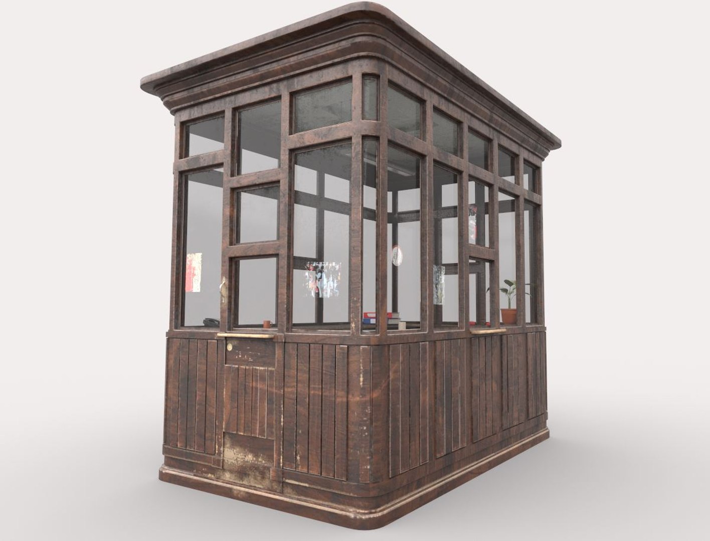 3D Ticket Booth Model - TurboSquid 1888577