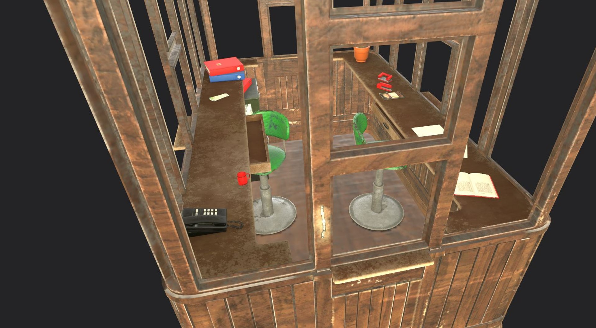 3D Ticket Booth Model - TurboSquid 1888577