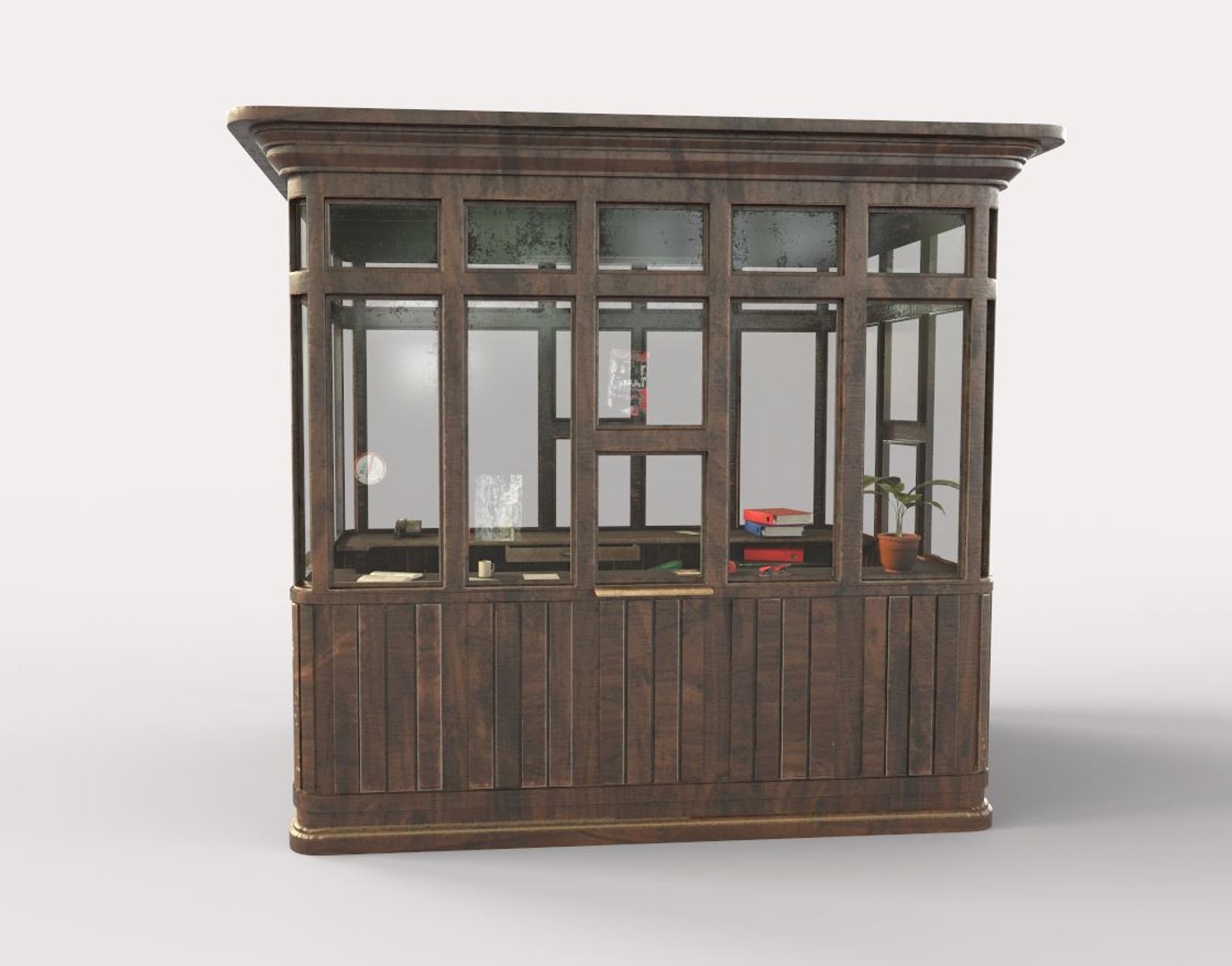 3D Ticket Booth Model - TurboSquid 1888577