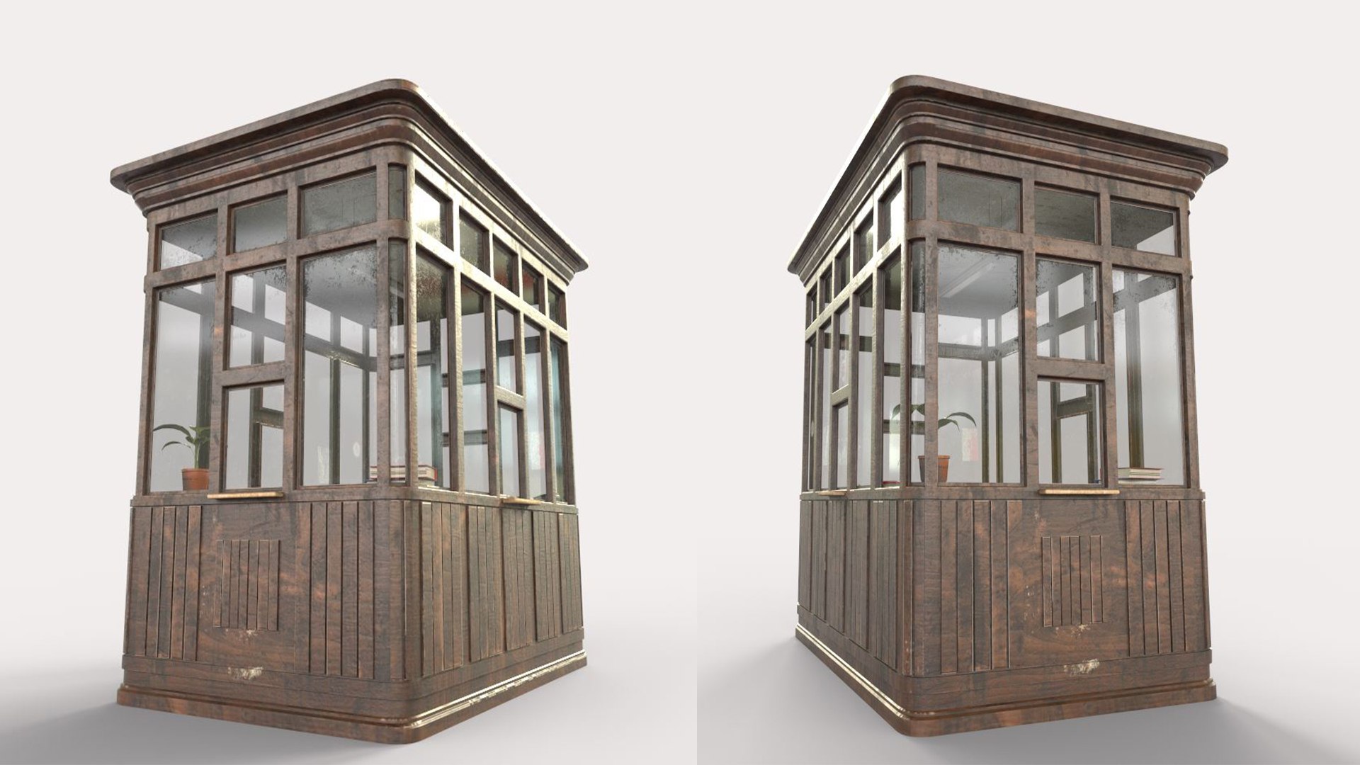 3D Ticket Booth model - TurboSquid 1888577