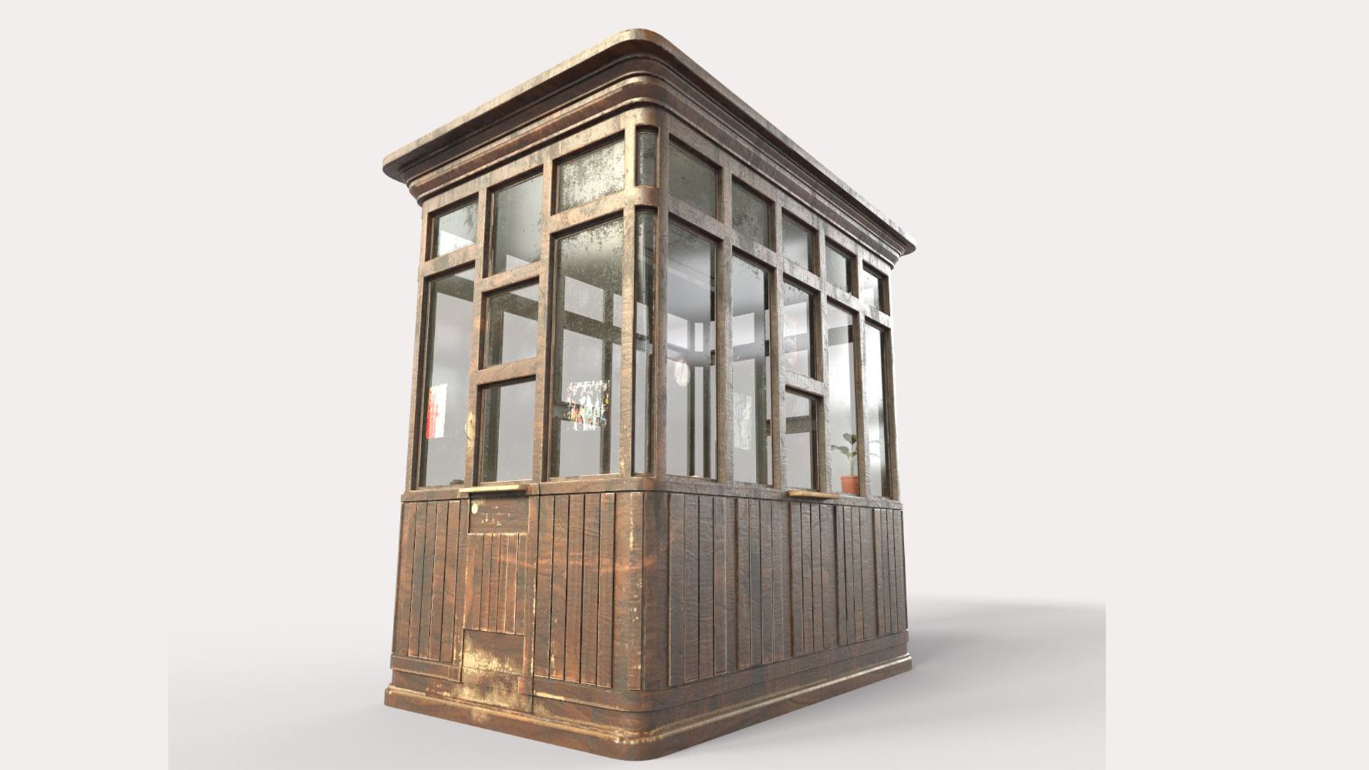3D Ticket Booth model - TurboSquid 1888577