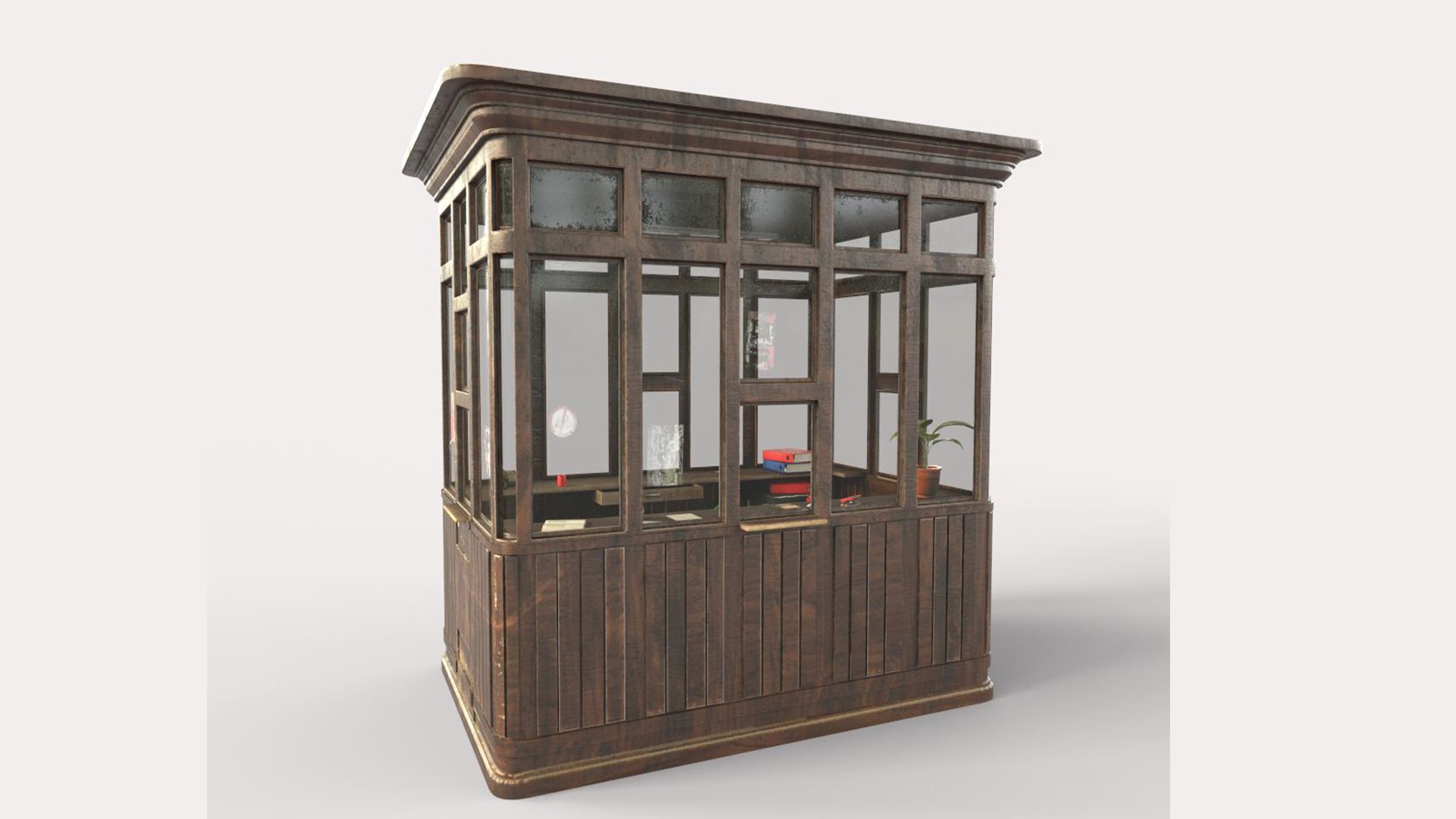 3D Ticket Booth model - TurboSquid 1888577