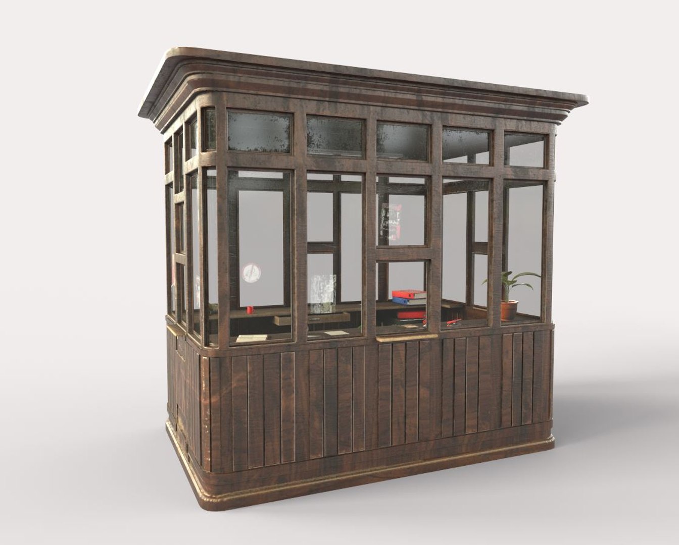 3D Ticket Booth Model - TurboSquid 1888577