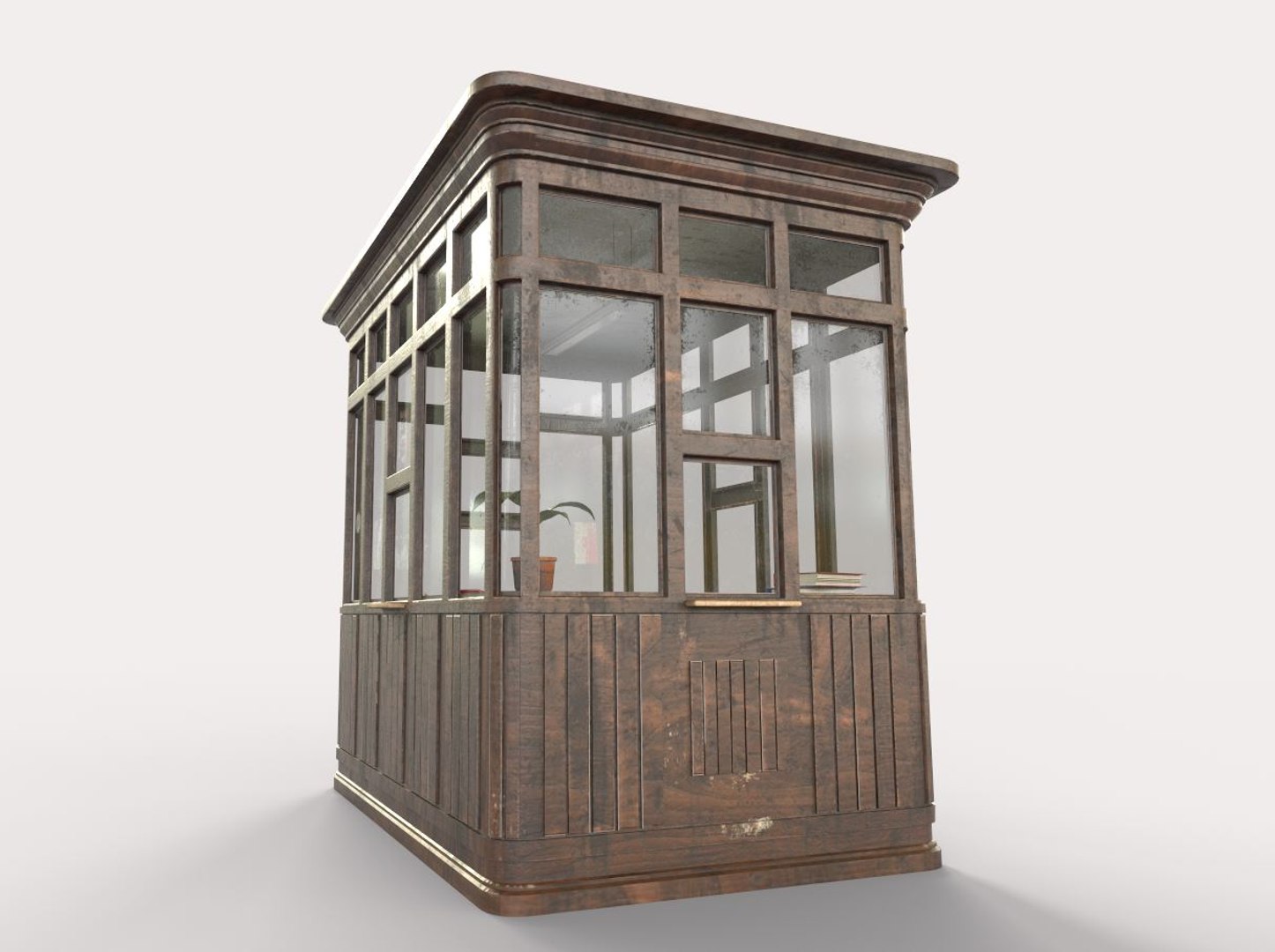 3D Ticket Booth Model - TurboSquid 1888577