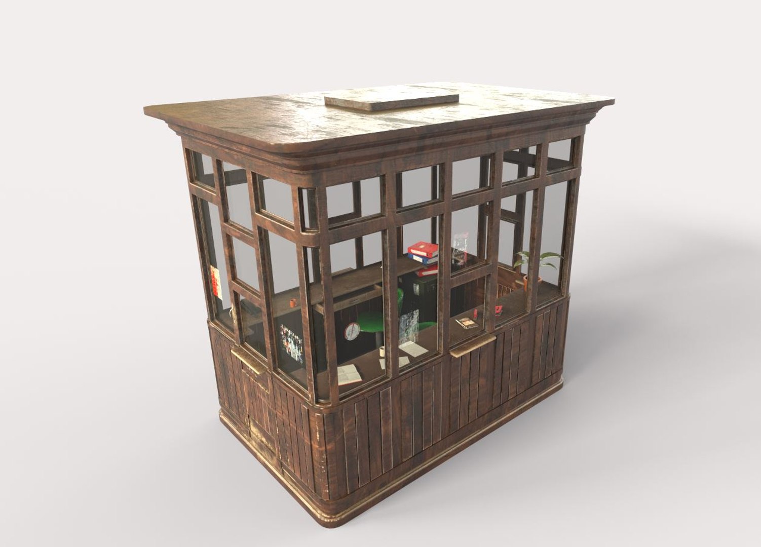3D Ticket Booth Model - TurboSquid 1888577