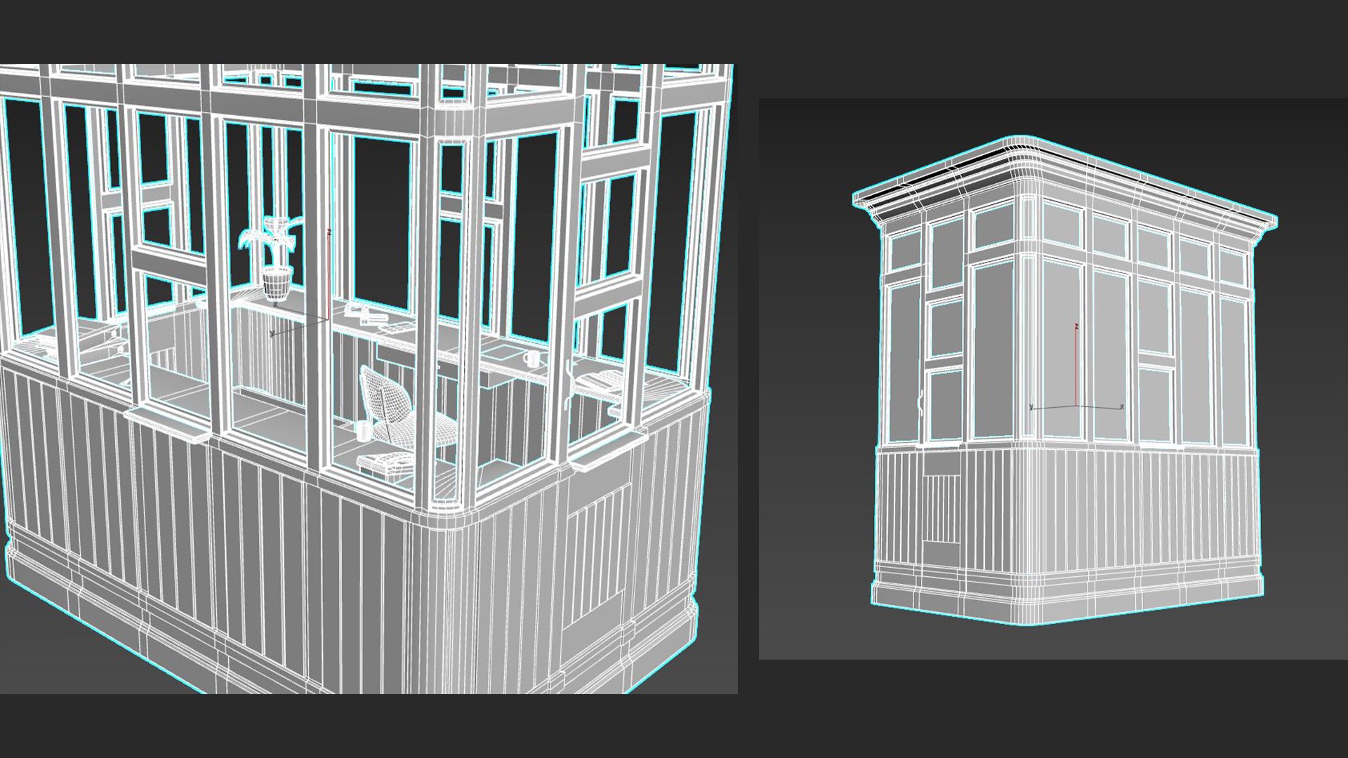 3D Ticket Booth model - TurboSquid 1888577