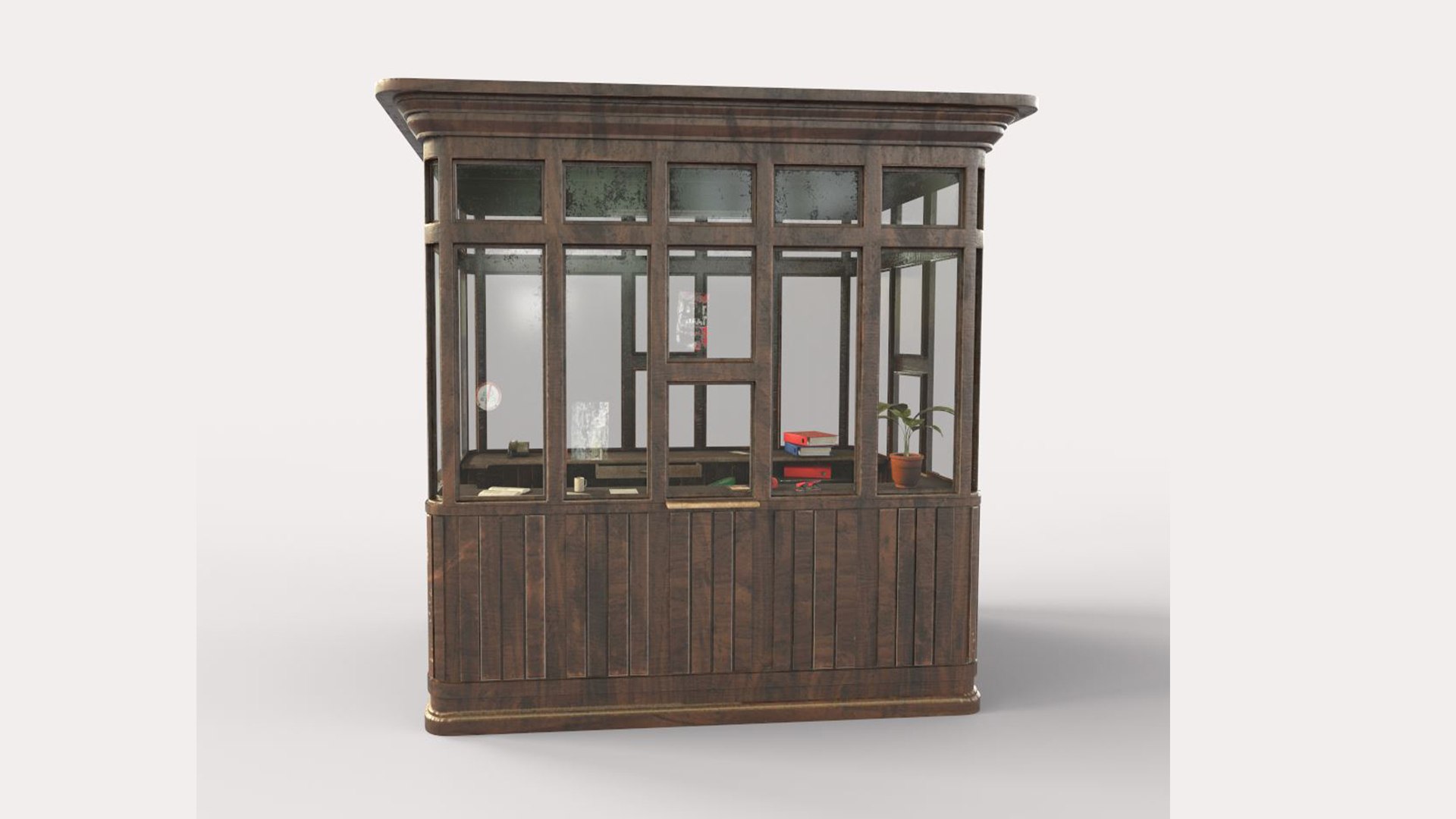 3D Ticket Booth model - TurboSquid 1888577