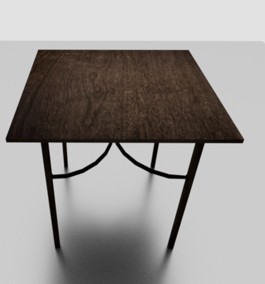 Bistro table 3D model - TurboSquid 1453112
