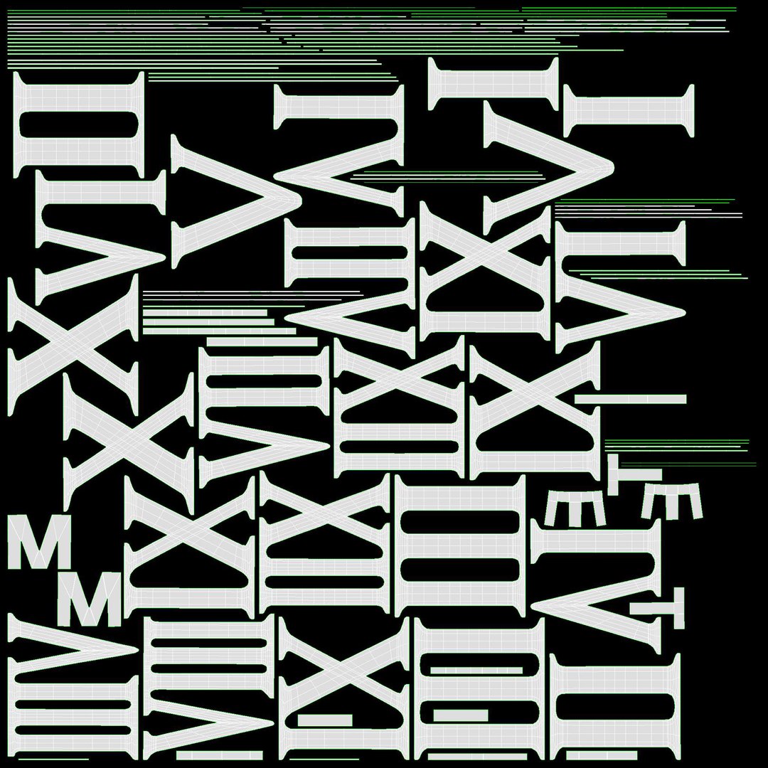 Roman Numbers Plastic 3D Model - TurboSquid 1920618