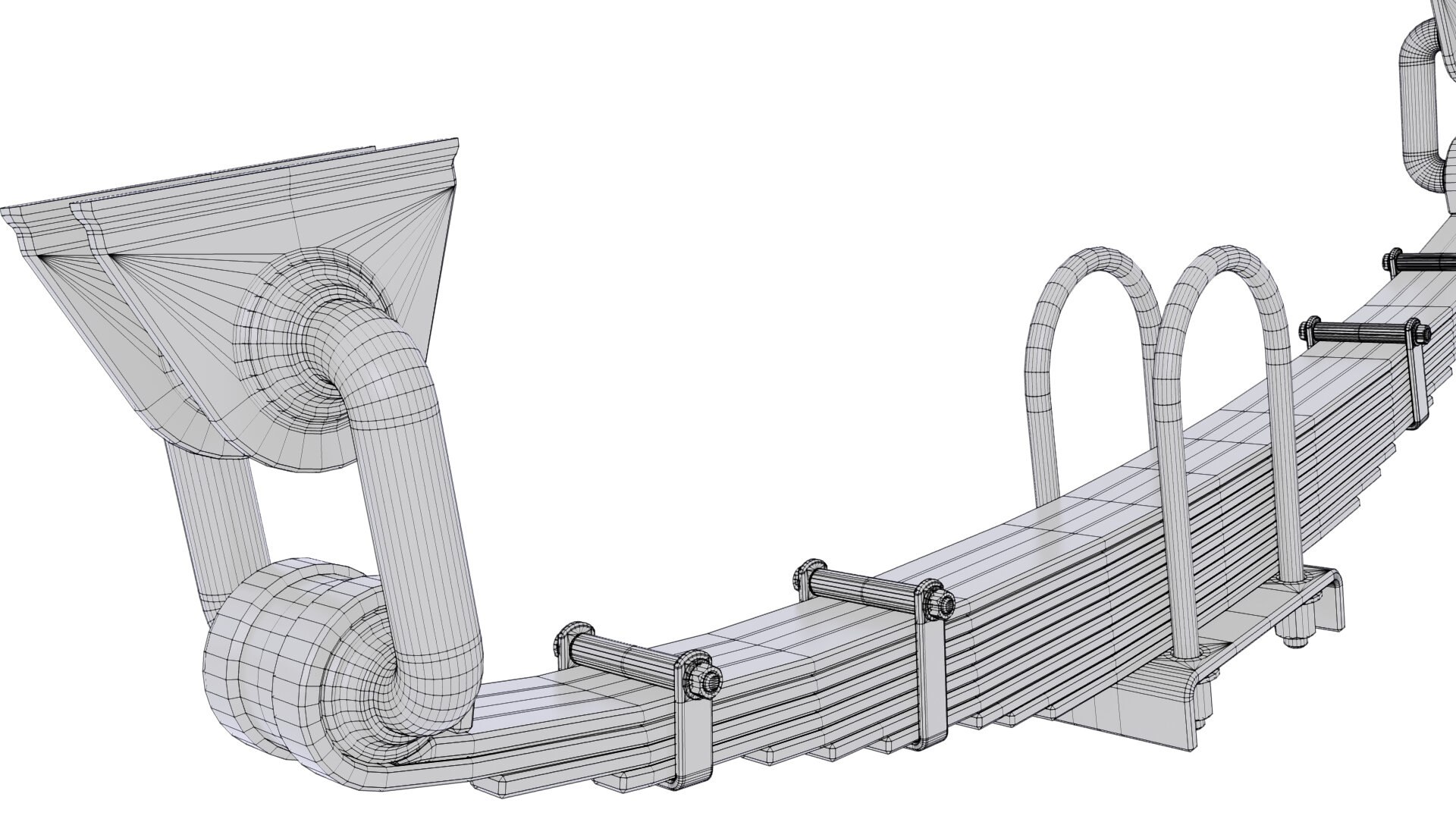 3D Suspension Leaf Spring Model - TurboSquid 1578393