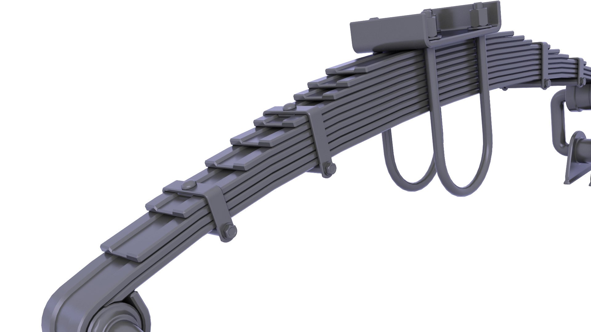 3D Suspension Leaf Spring Model - TurboSquid 1578393