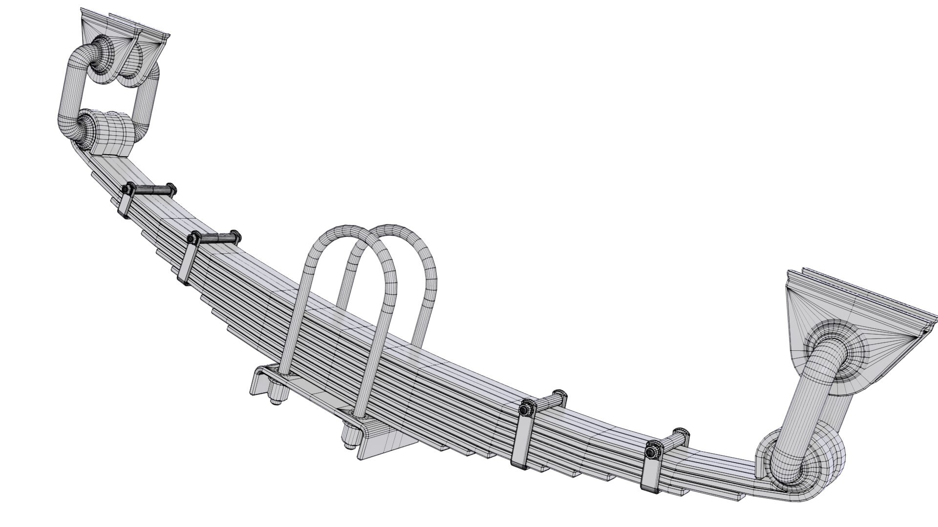3D Suspension Leaf Spring Model - TurboSquid 1578393
