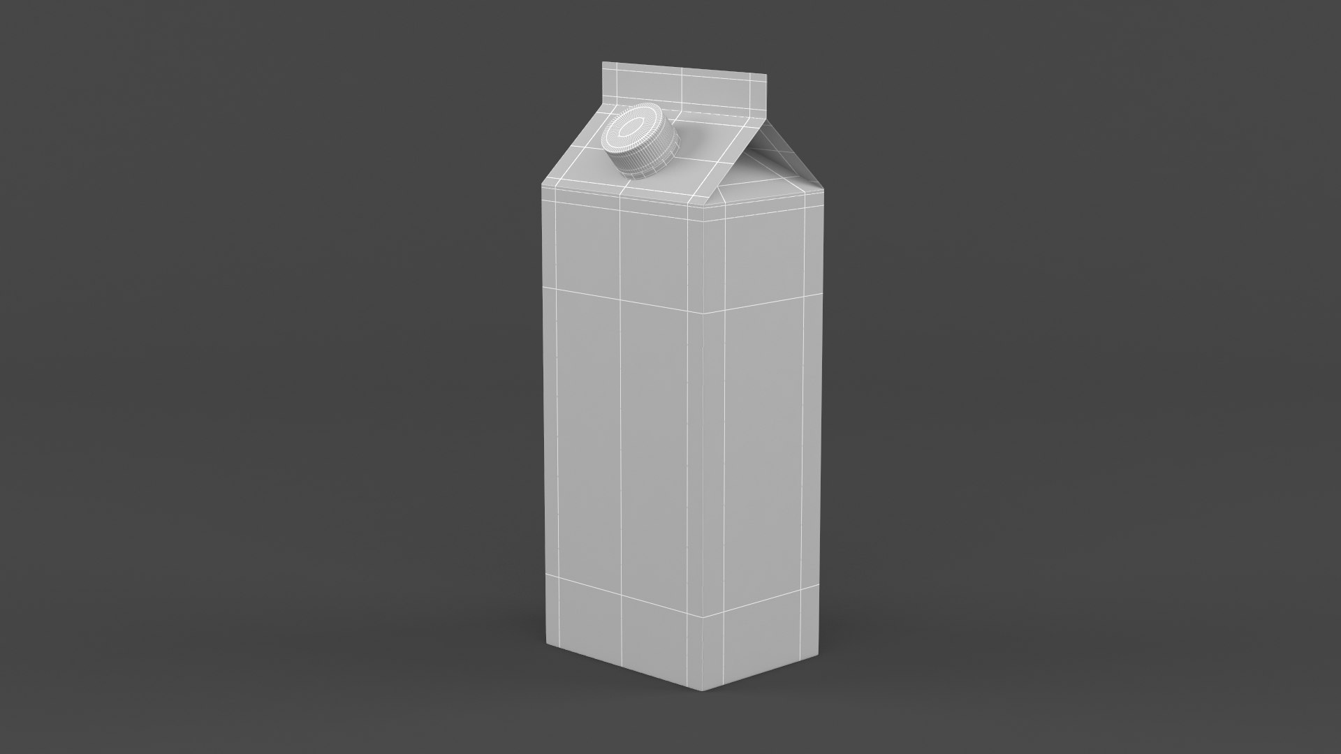 3D Milk Box With Glass - TurboSquid 2005271