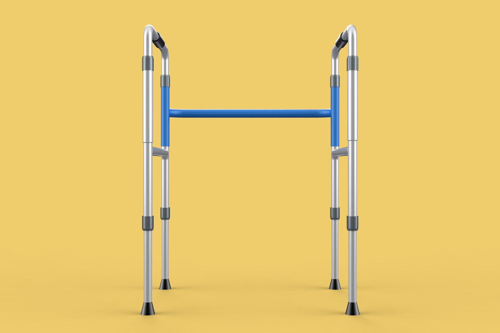 ADJUSTABLE WALKER ZIMMER WALKING FRAME STANDING MOBILITY AID 3D Model ...