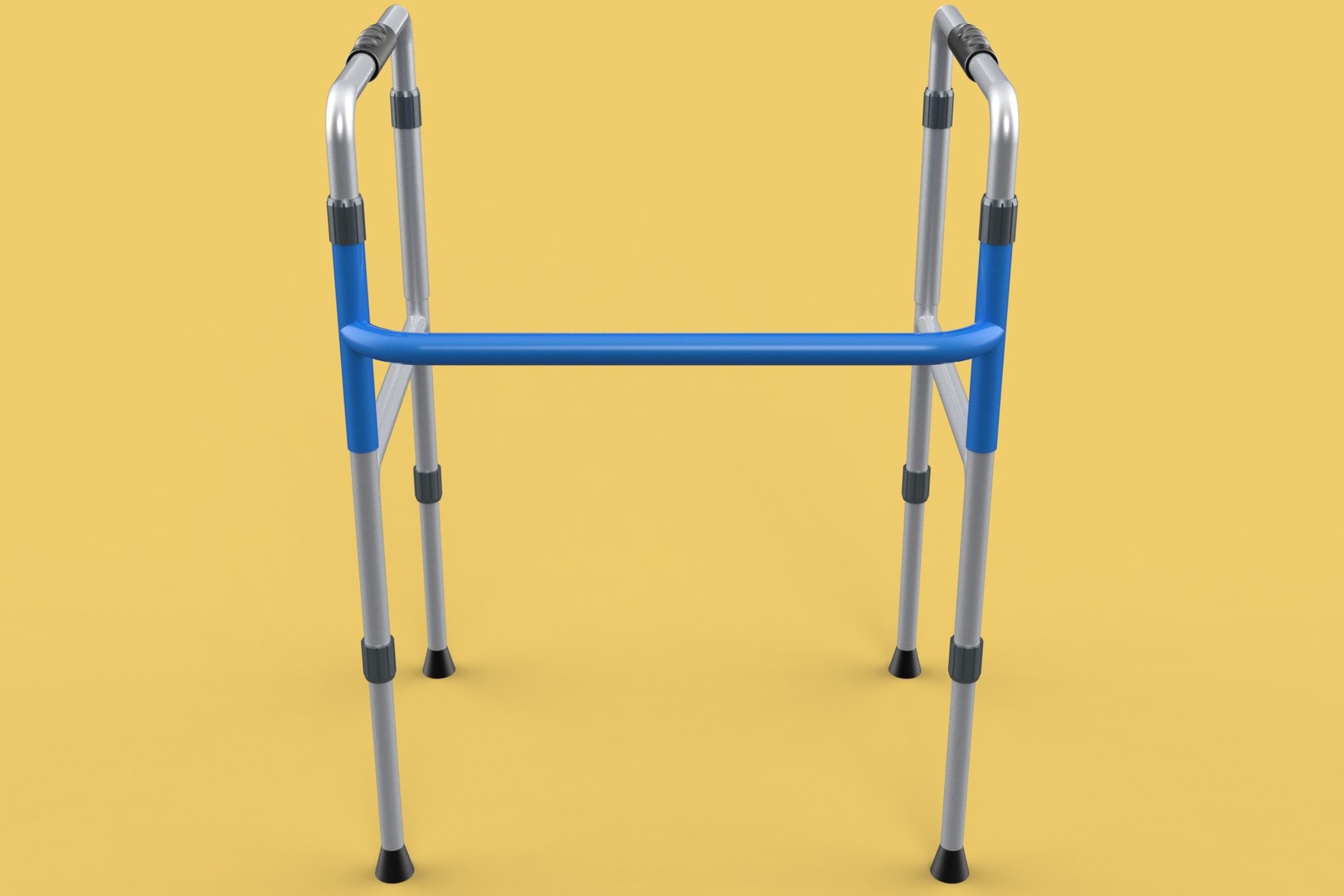 ADJUSTABLE WALKER ZIMMER WALKING FRAME STANDING MOBILITY AID 3D Model ...