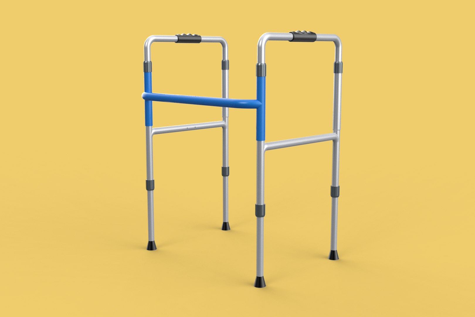 ADJUSTABLE WALKER ZIMMER WALKING FRAME STANDING MOBILITY AID 3D Model ...