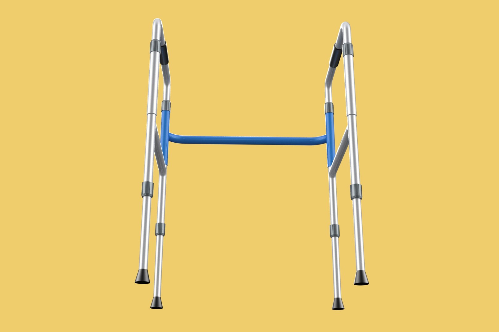 ADJUSTABLE WALKER ZIMMER WALKING FRAME STANDING MOBILITY AID 3D Model ...