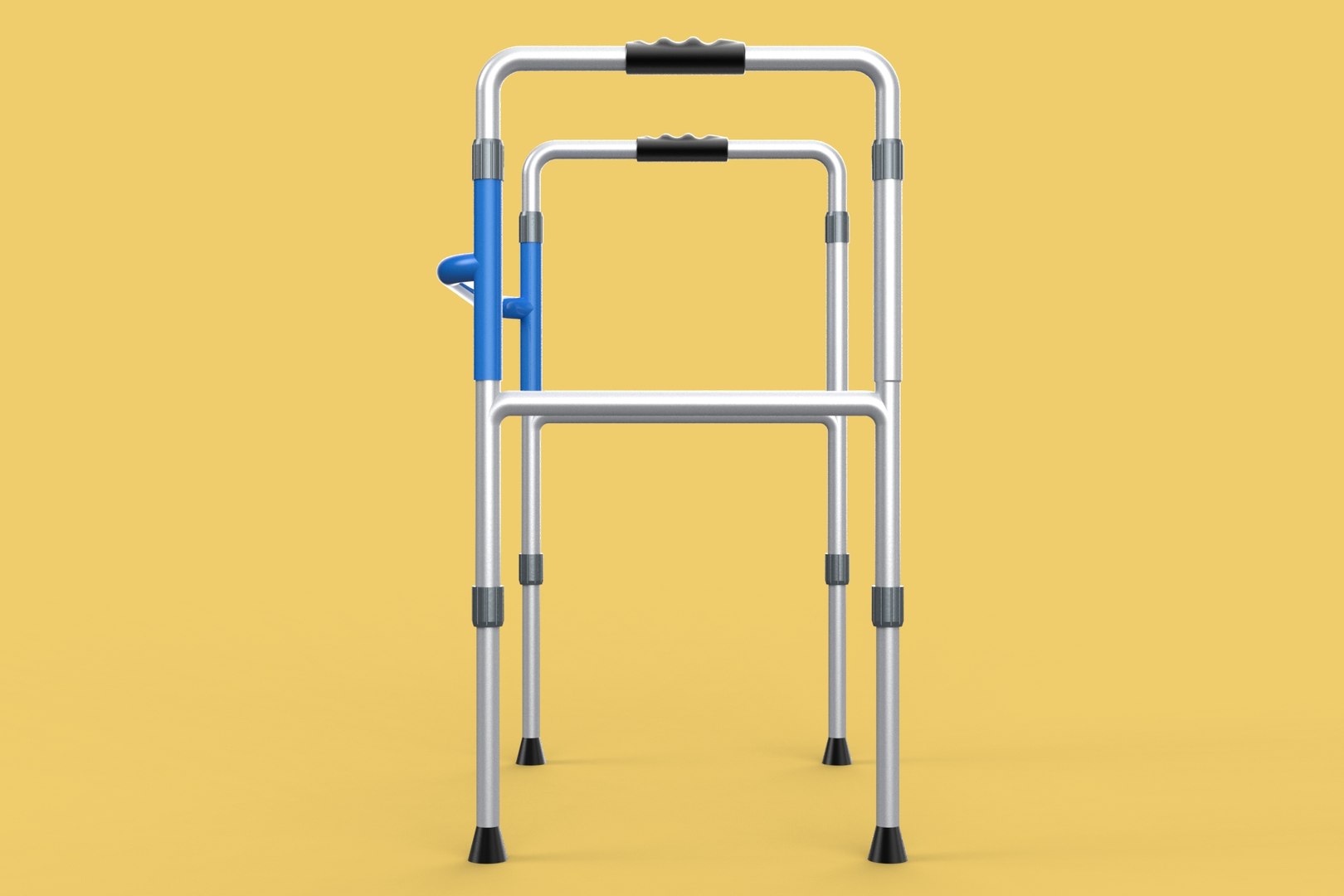 ADJUSTABLE WALKER ZIMMER WALKING FRAME STANDING MOBILITY AID 3D Model ...