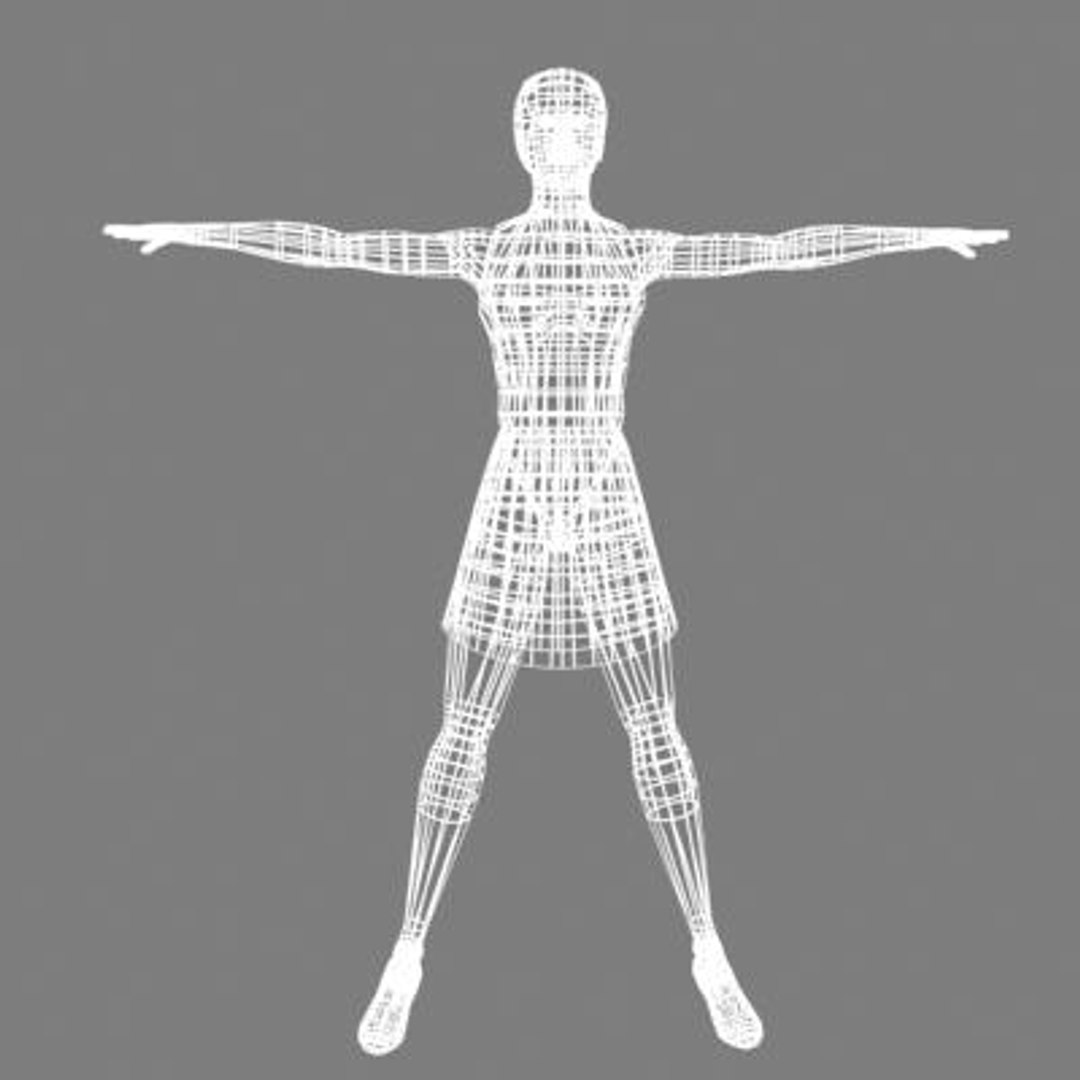 human woman female 3d model