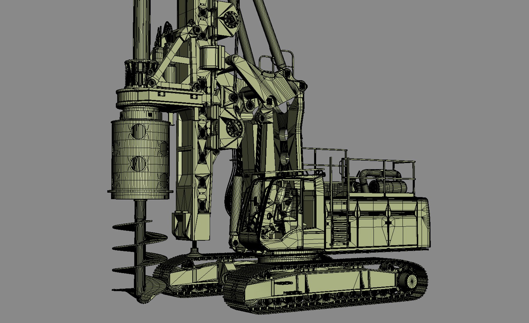 Liebherr lb 28-320 drilling rig 3D - TurboSquid 1306069