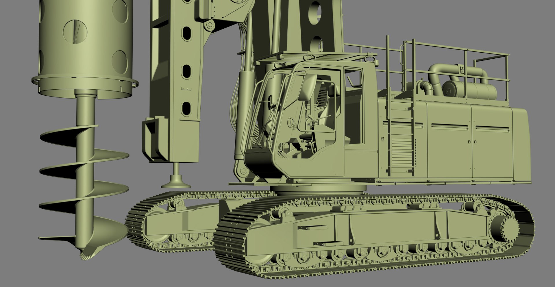 Liebherr lb 28-320 drilling rig 3D - TurboSquid 1306069
