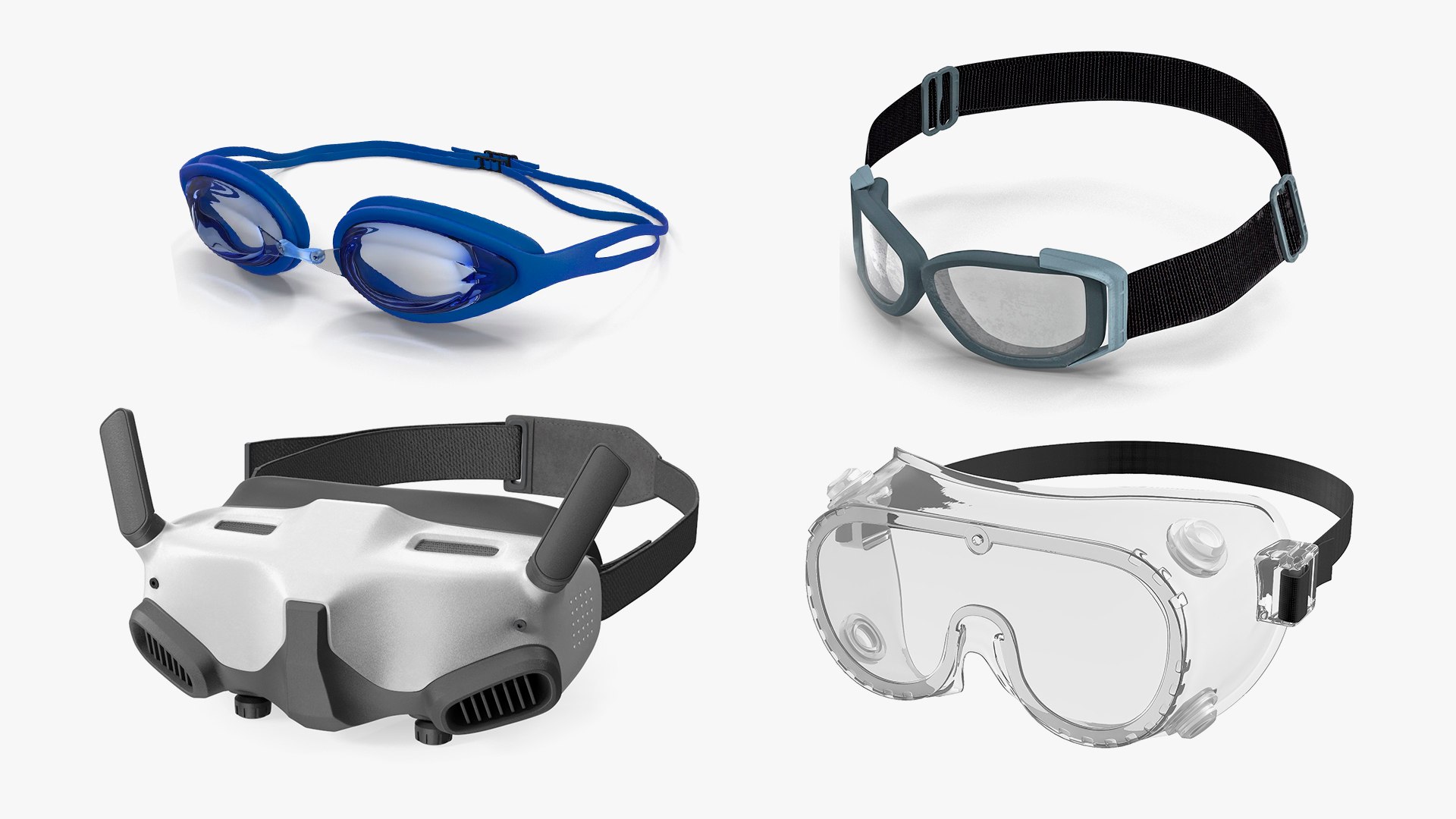 3D Model Goggles Collection 2 - TurboSquid 2149611