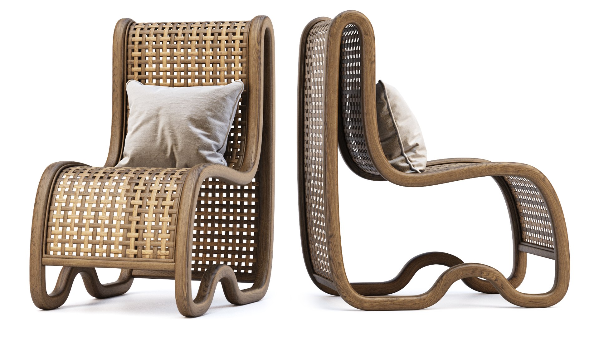 Capri Wooden Rattan Chair CF3 By Bpoint Design 3D Model - TurboSquid ...