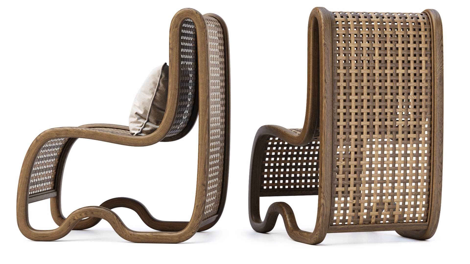 Capri Wooden Rattan Chair CF3 By Bpoint Design 3D Model - TurboSquid ...