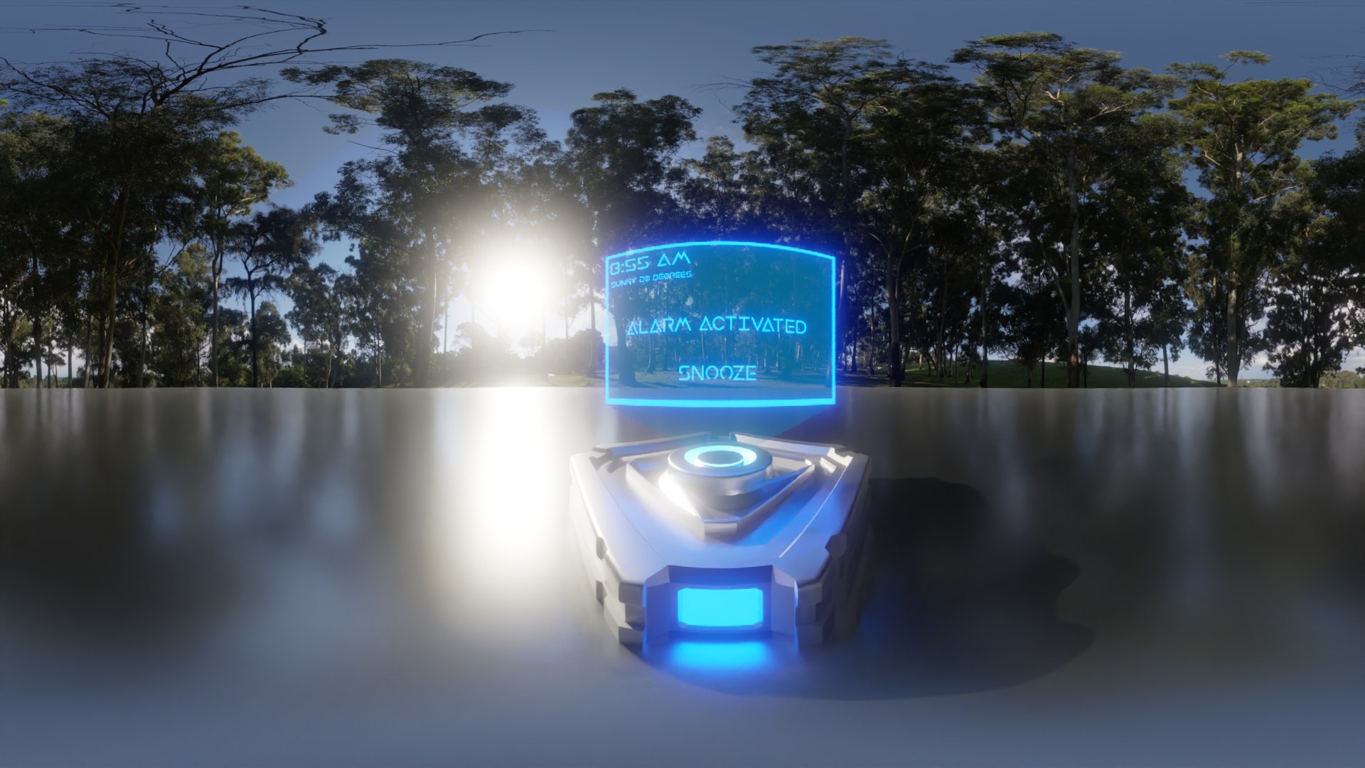 Sc-Fi Holographic Projector - Customizable Screen 3D Model - TurboSquid ...