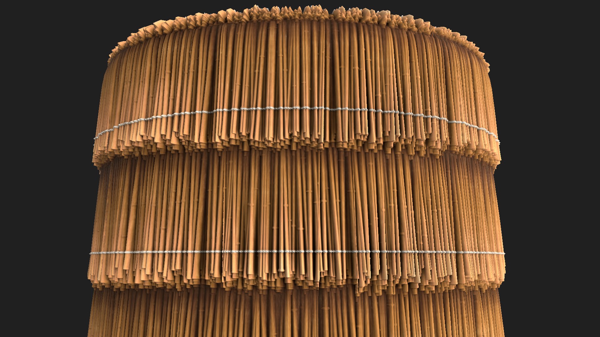 Thatched Roof Seamless PBR Material Textures 3D - TurboSquid 2329143