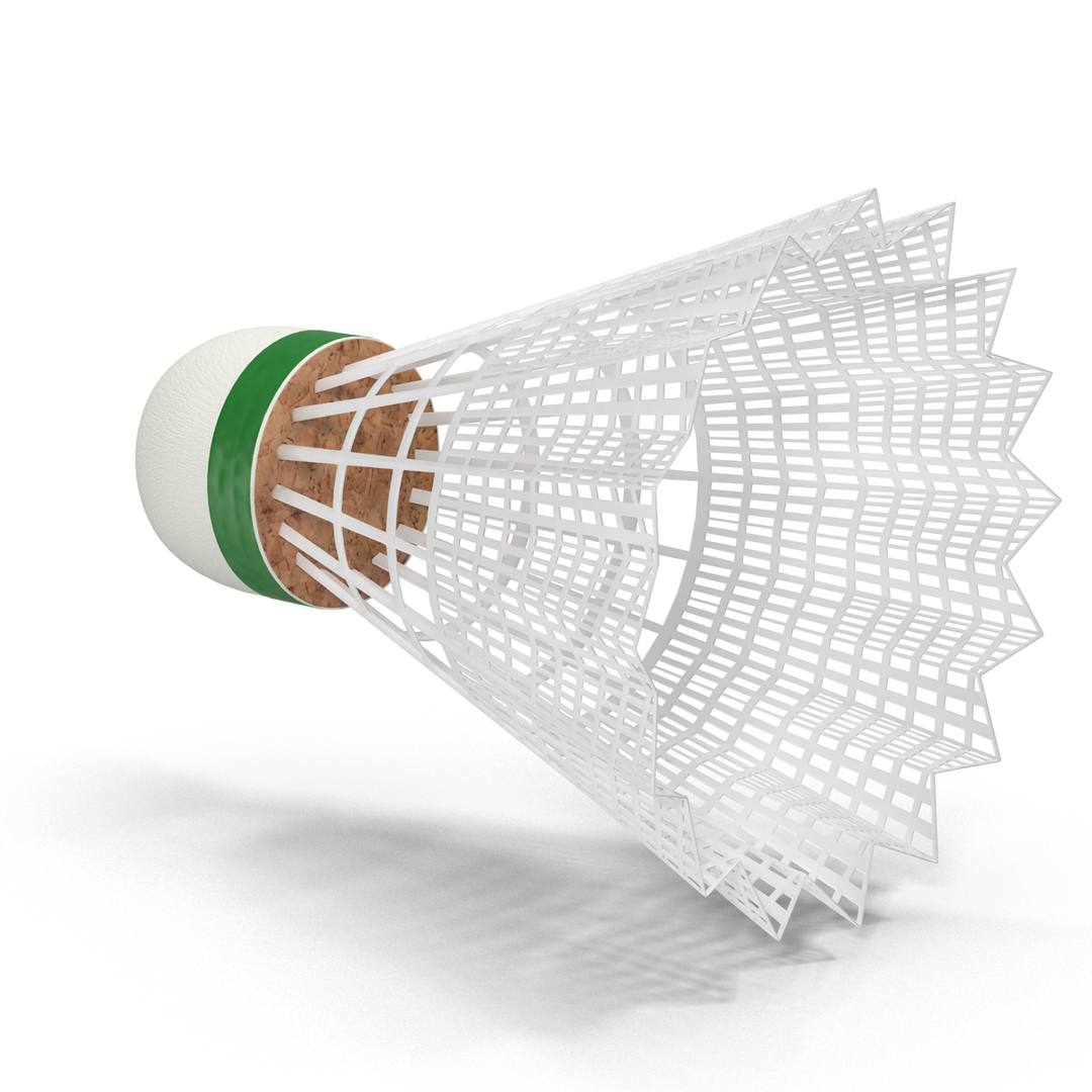 Badminton Racket 2 Shuttlecock 3ds