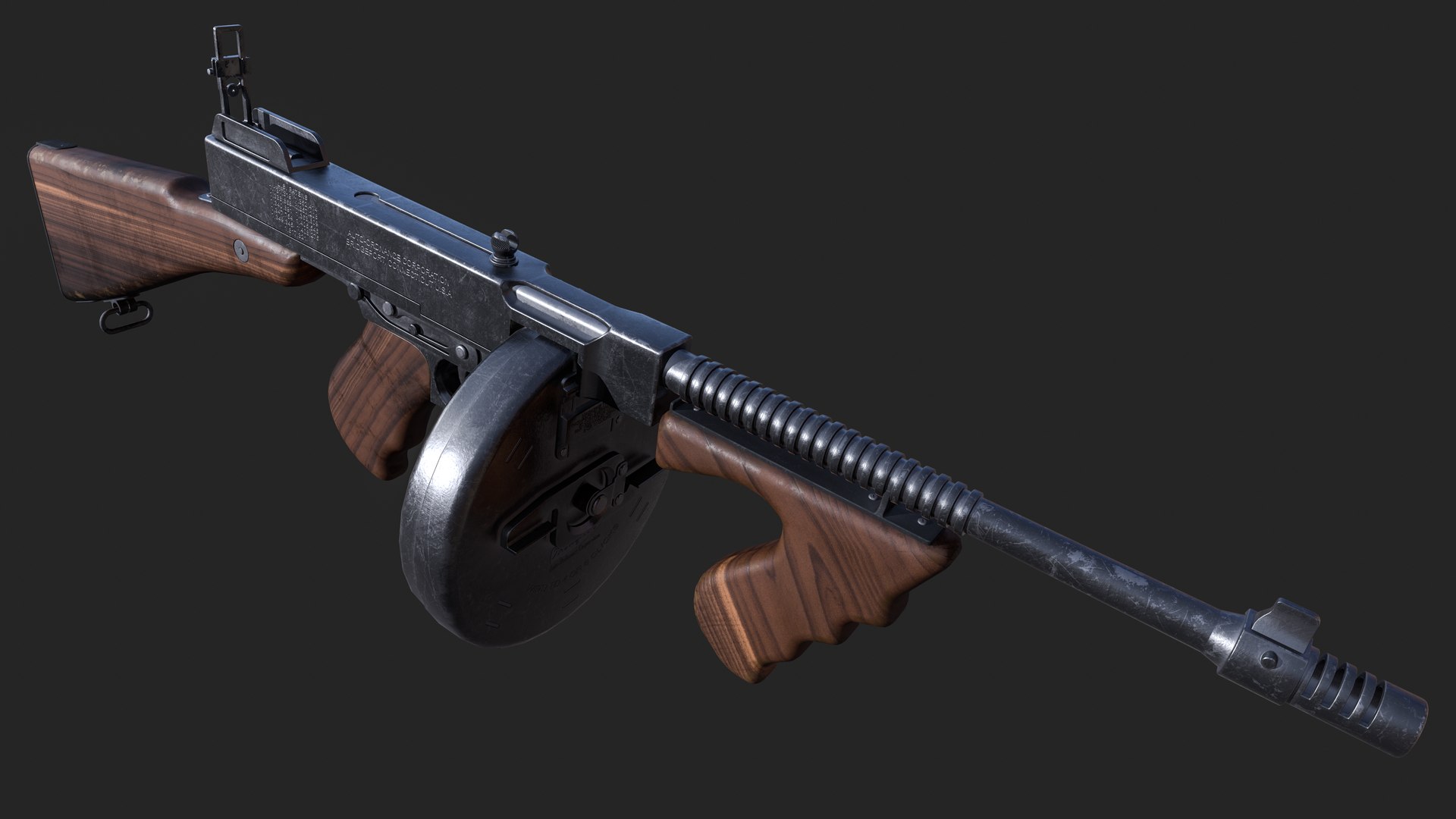 Thompson T-1 3D - TurboSquid 1572549