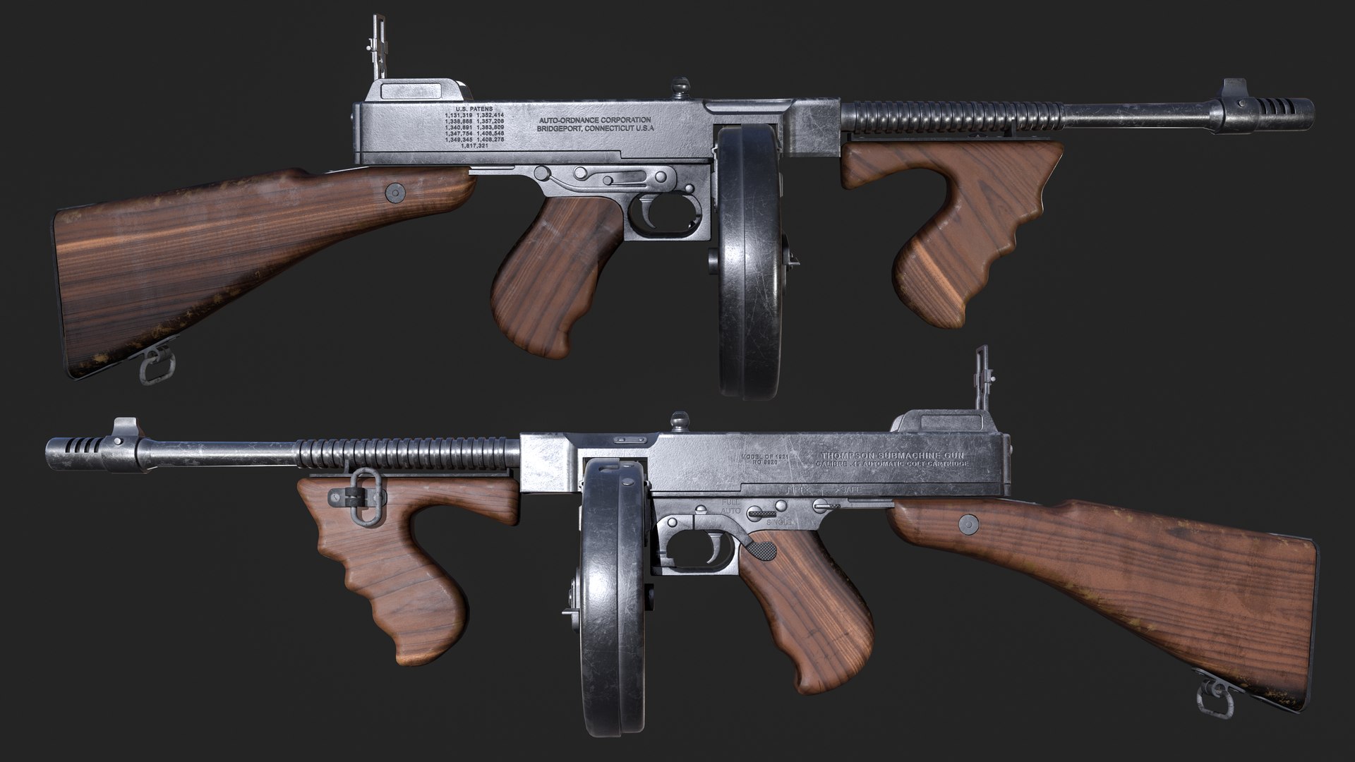 Thompson T-1 3D - TurboSquid 1572549