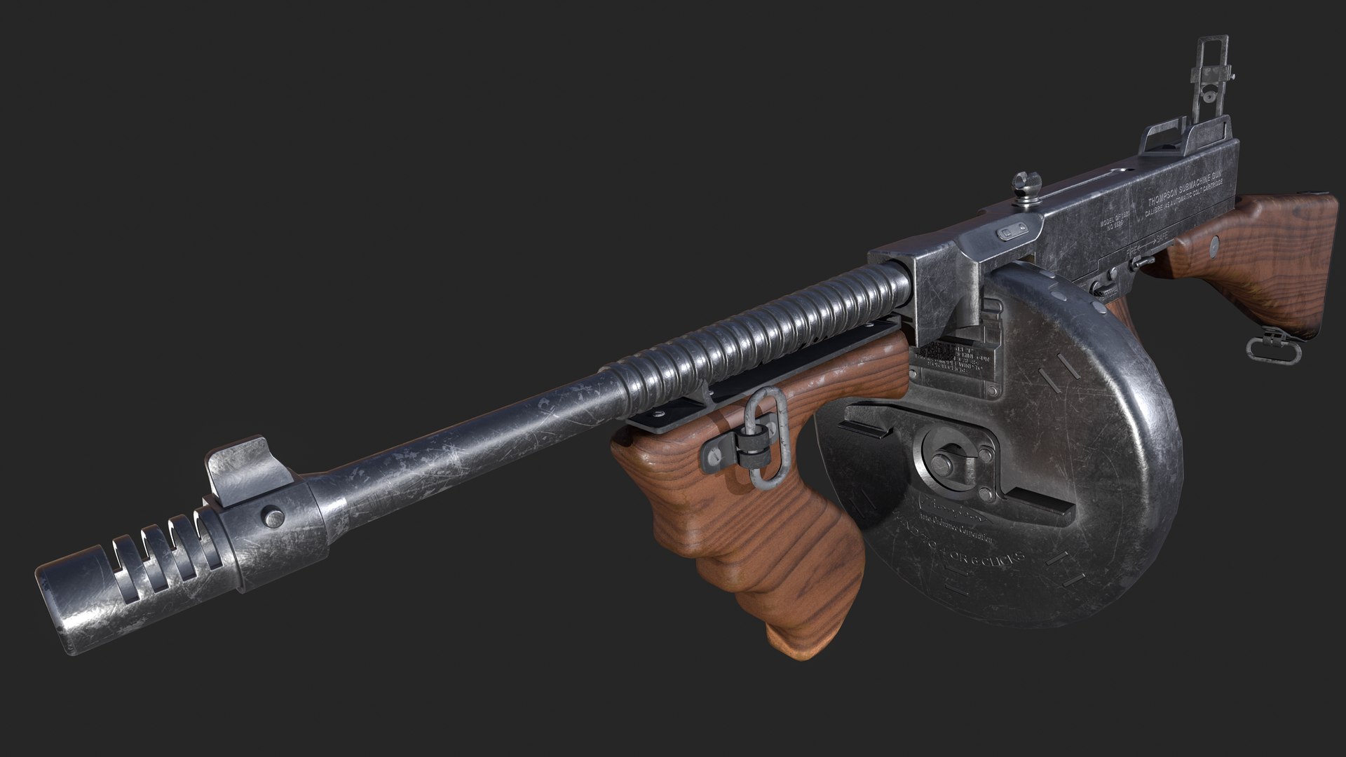 Thompson T-1 3D - TurboSquid 1572549