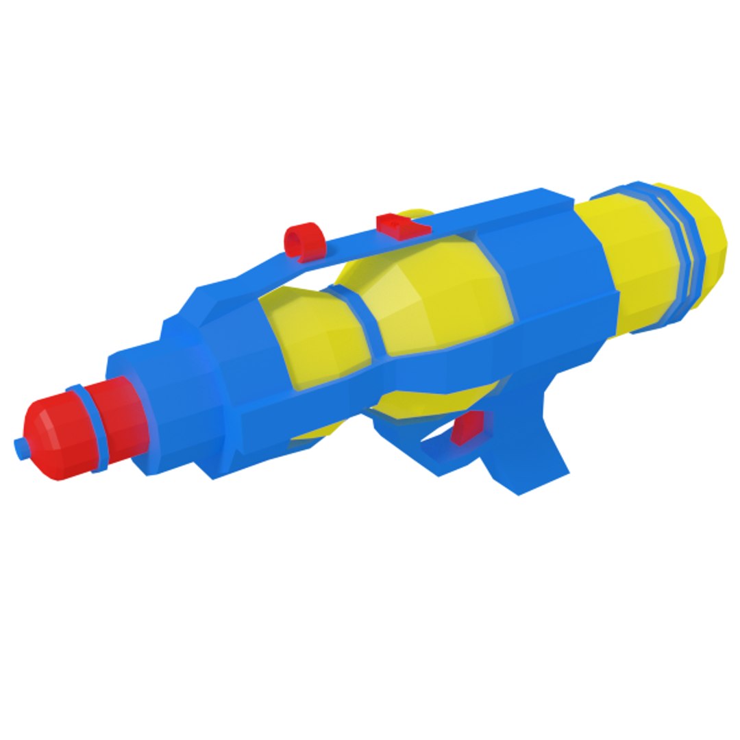 Water Gun Model - TurboSquid 1175035