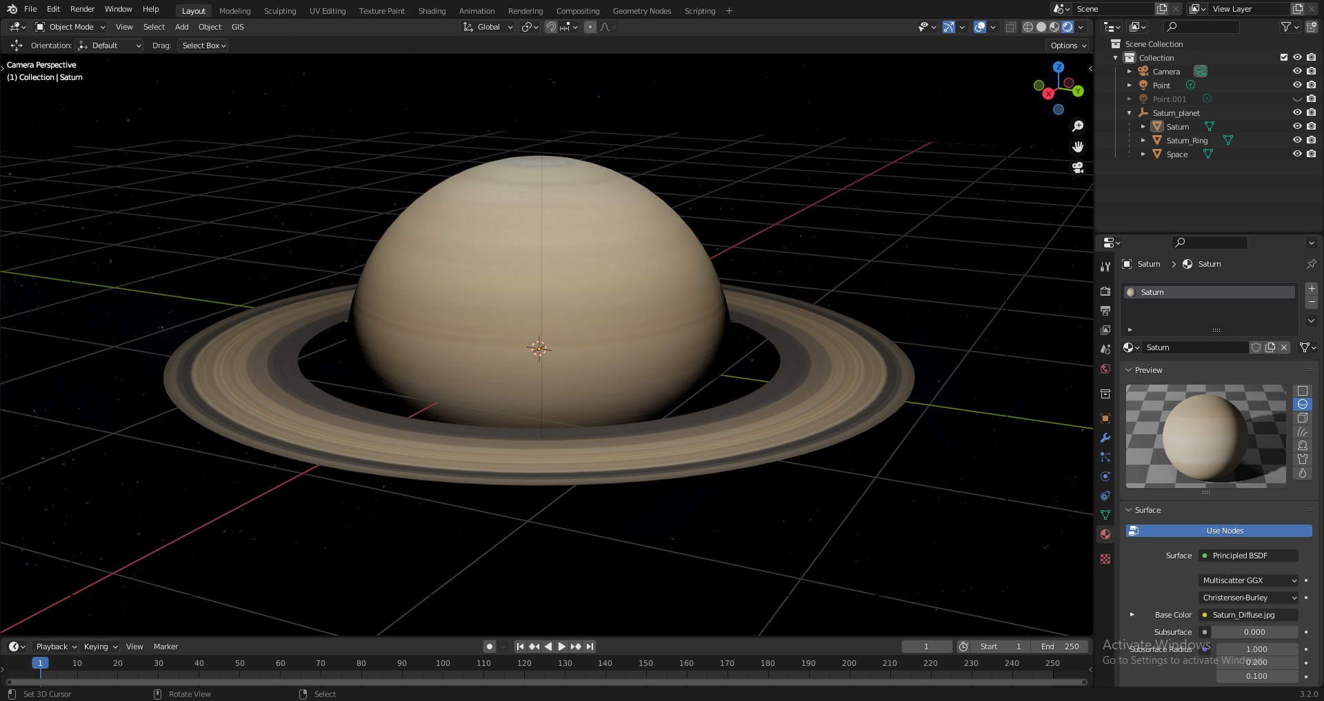 3D Saturn Planet Model - TurboSquid 1922568