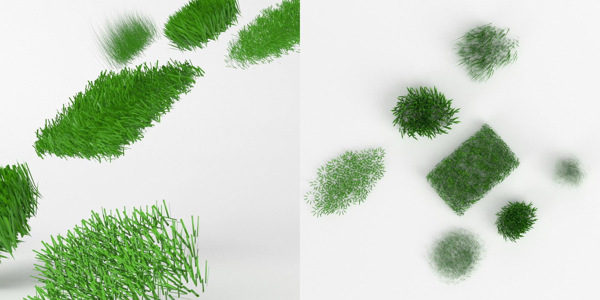 3d Model Pack 7 Grass Weed