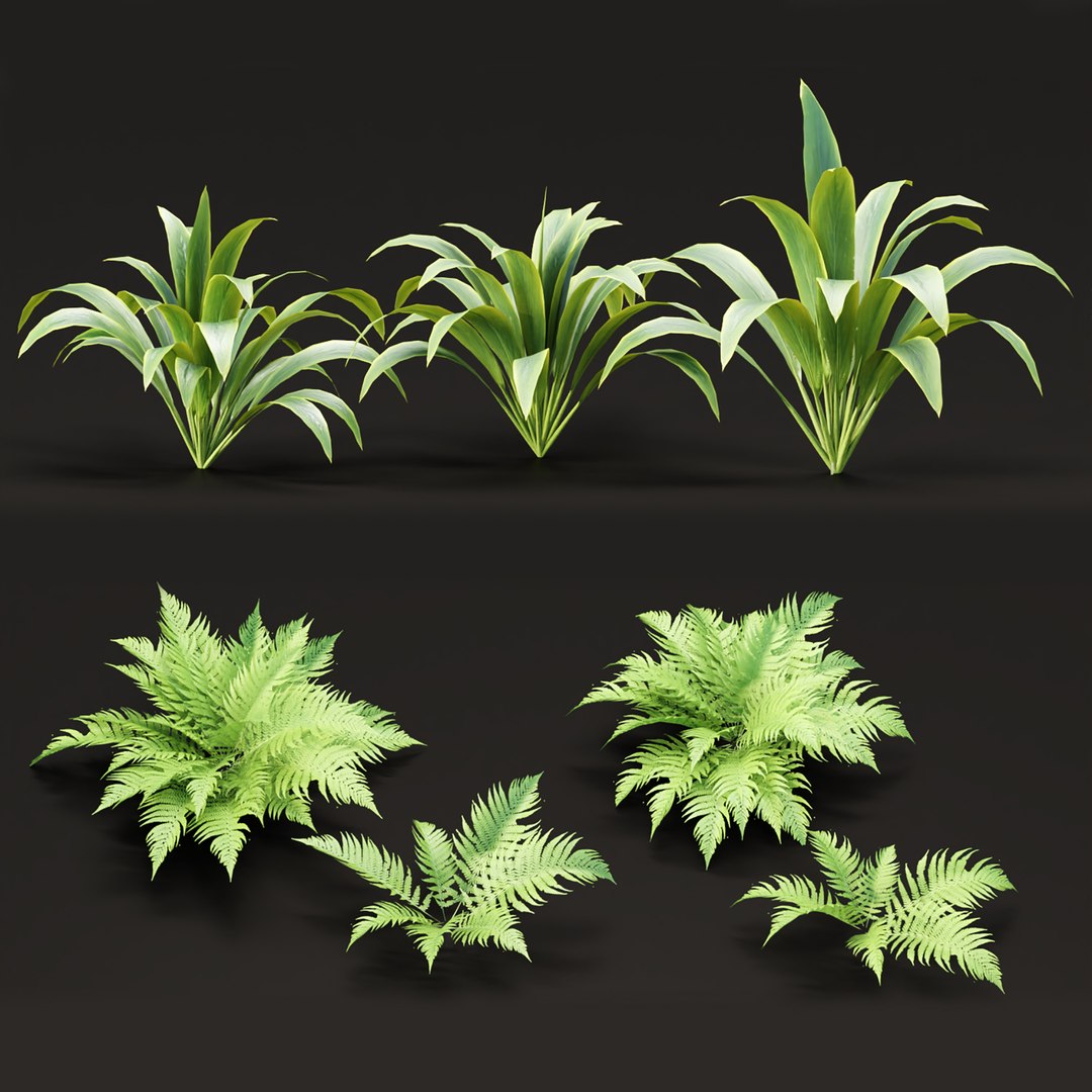 3D Low Poly Garden Asset Collection Vol 216 - TurboSquid 2079834