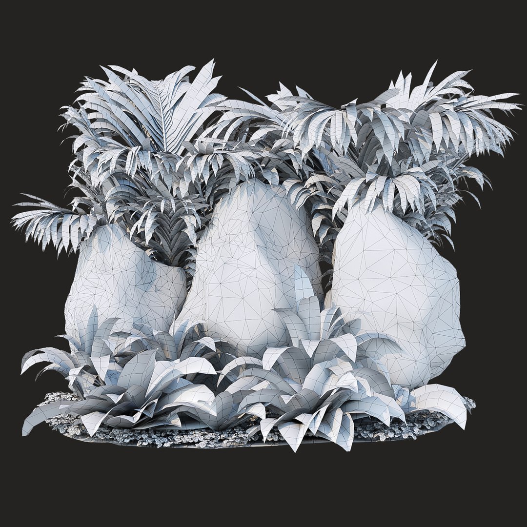 3D Low Poly Garden Asset Collection Vol 216 - TurboSquid 2079834