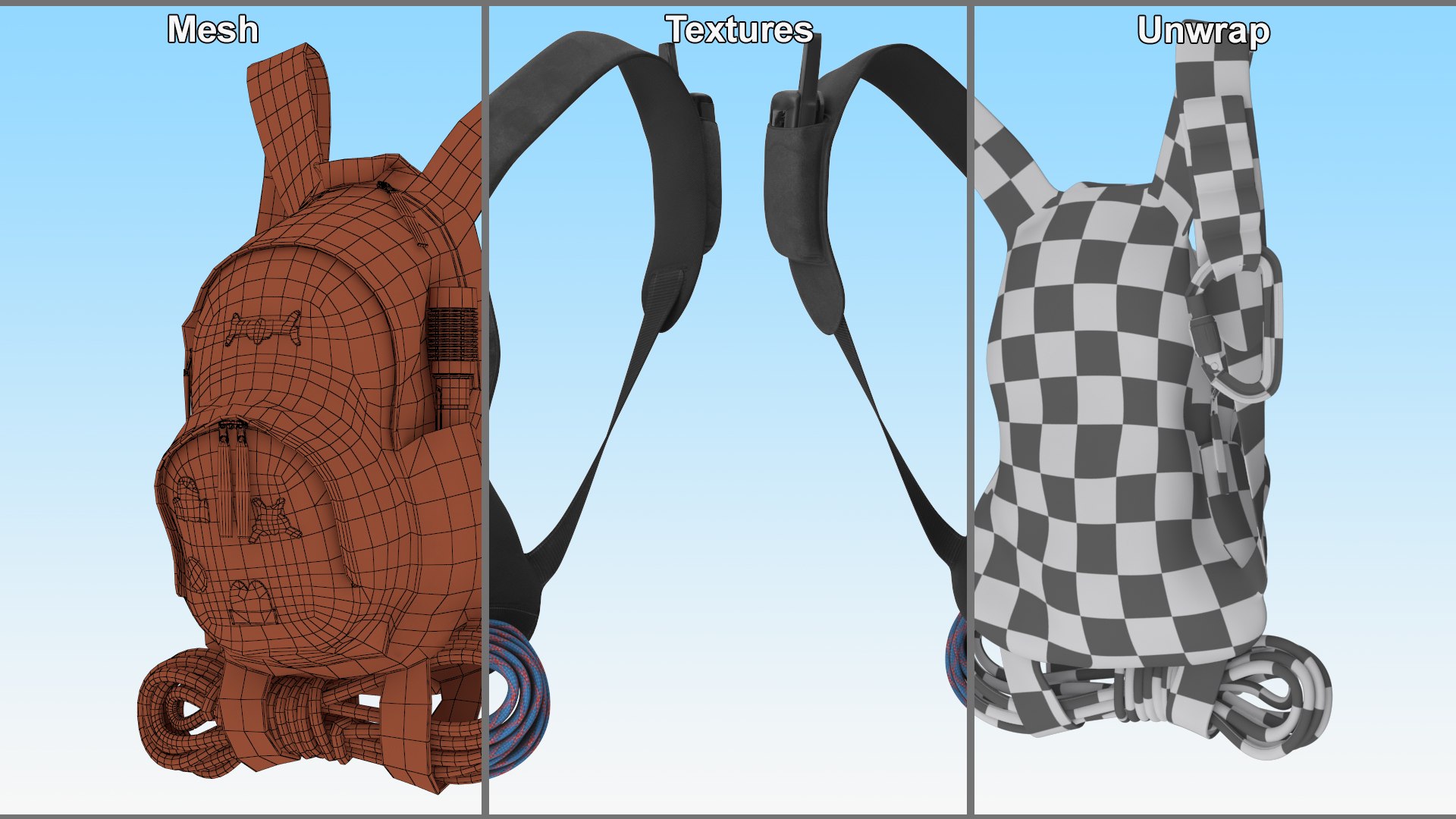 Survivor Shabby Backpack 3D Model - TurboSquid 2326783