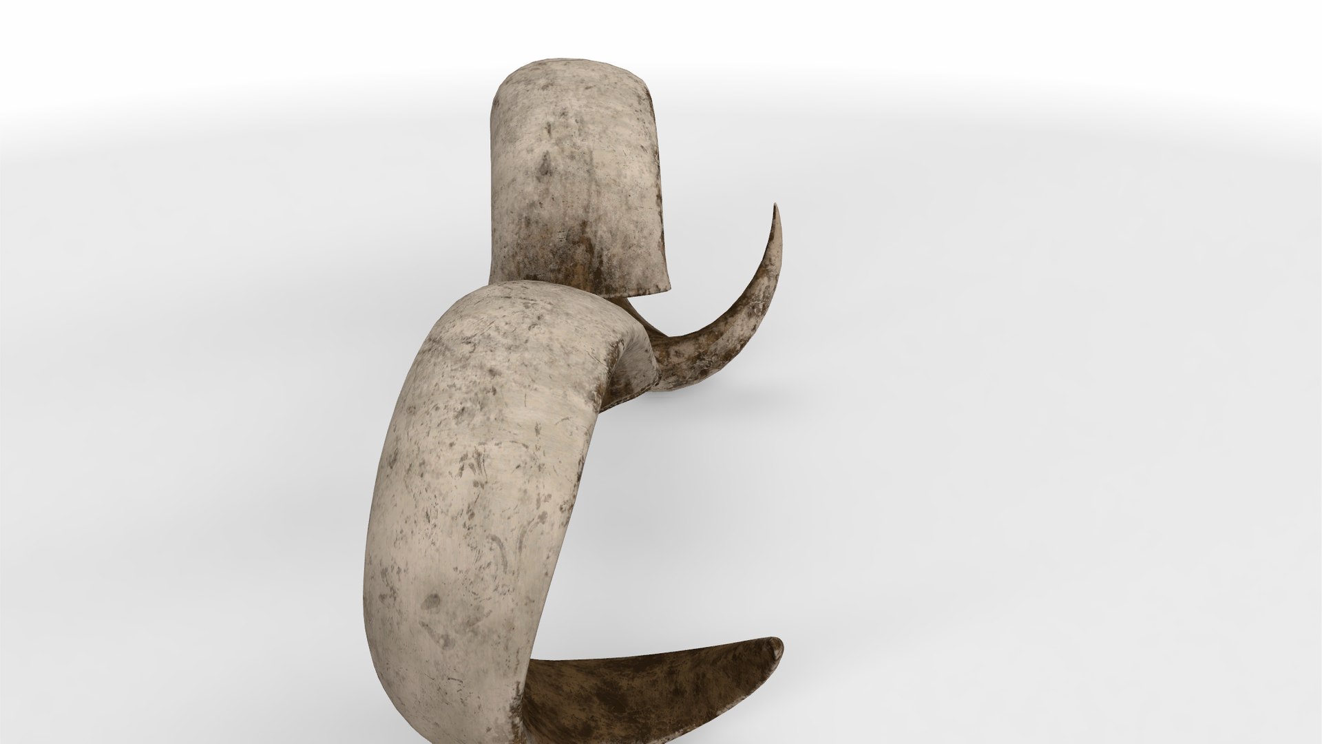 3D Rolled Horns Model - TurboSquid 2304413